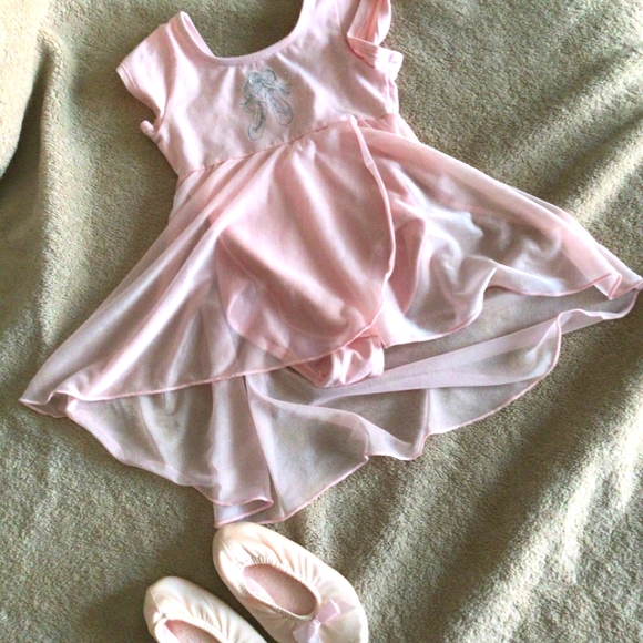 Danskin | Costumes | Danskin Ballet Leotard With Ballet Slippers | Poshmark